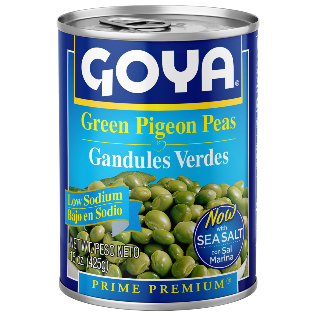 GOYA GREEN PIGEON PEAS LOW SODIUM 15 OZ – Disfruta1063