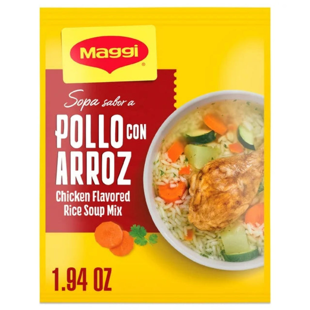 MAGGI SOPA SABOR POLLO CON ARROZ 1.94 OZ – Disfruta1063